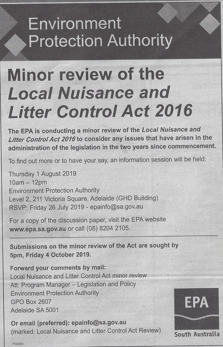 Review of the Local Nuisance and Litter Control Act – Norwood Residents ...